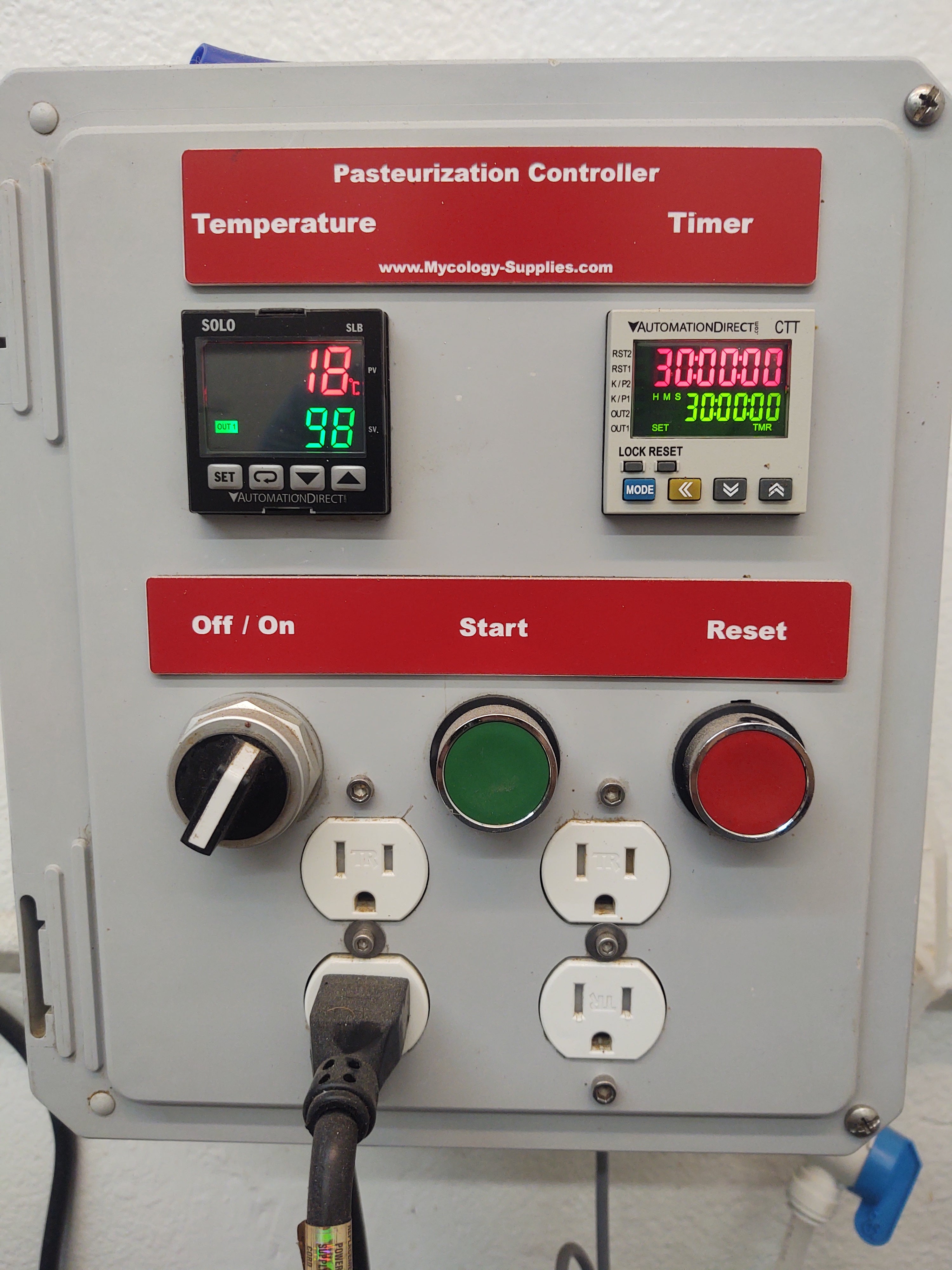Substrate Pasteurization Controller (steam sterilizer) (110v ...